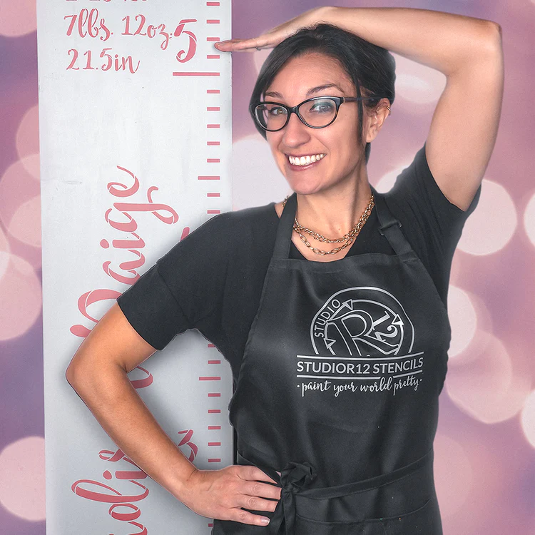 How to Stencil a Growth Chart – StudioR12 Stencils