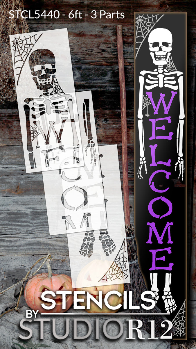 Skeleton Porch Sign – StudioR12 Stencils